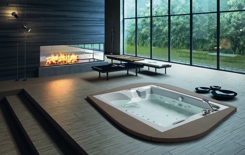 Baignoire moderne, différentes finitions, pour la zone de remise en ...